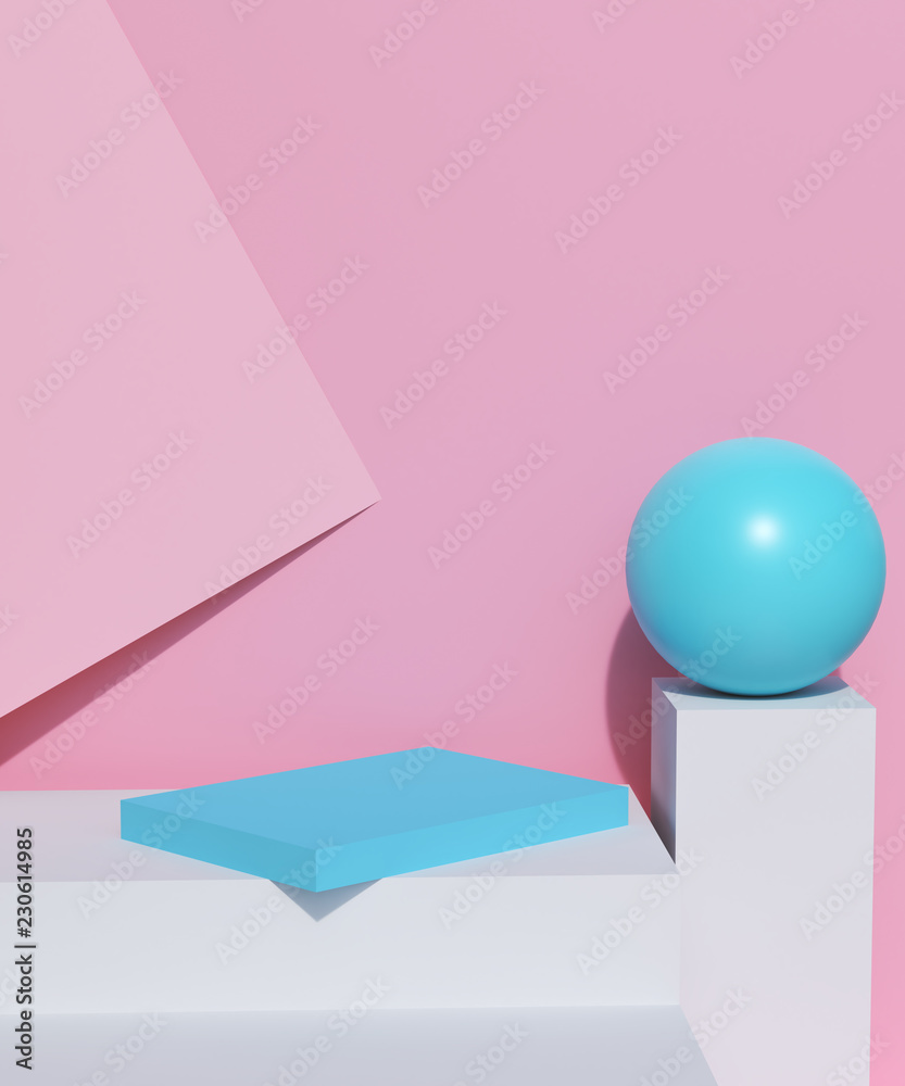 abstract geometry shape blank template background,podium,empty showcase ...