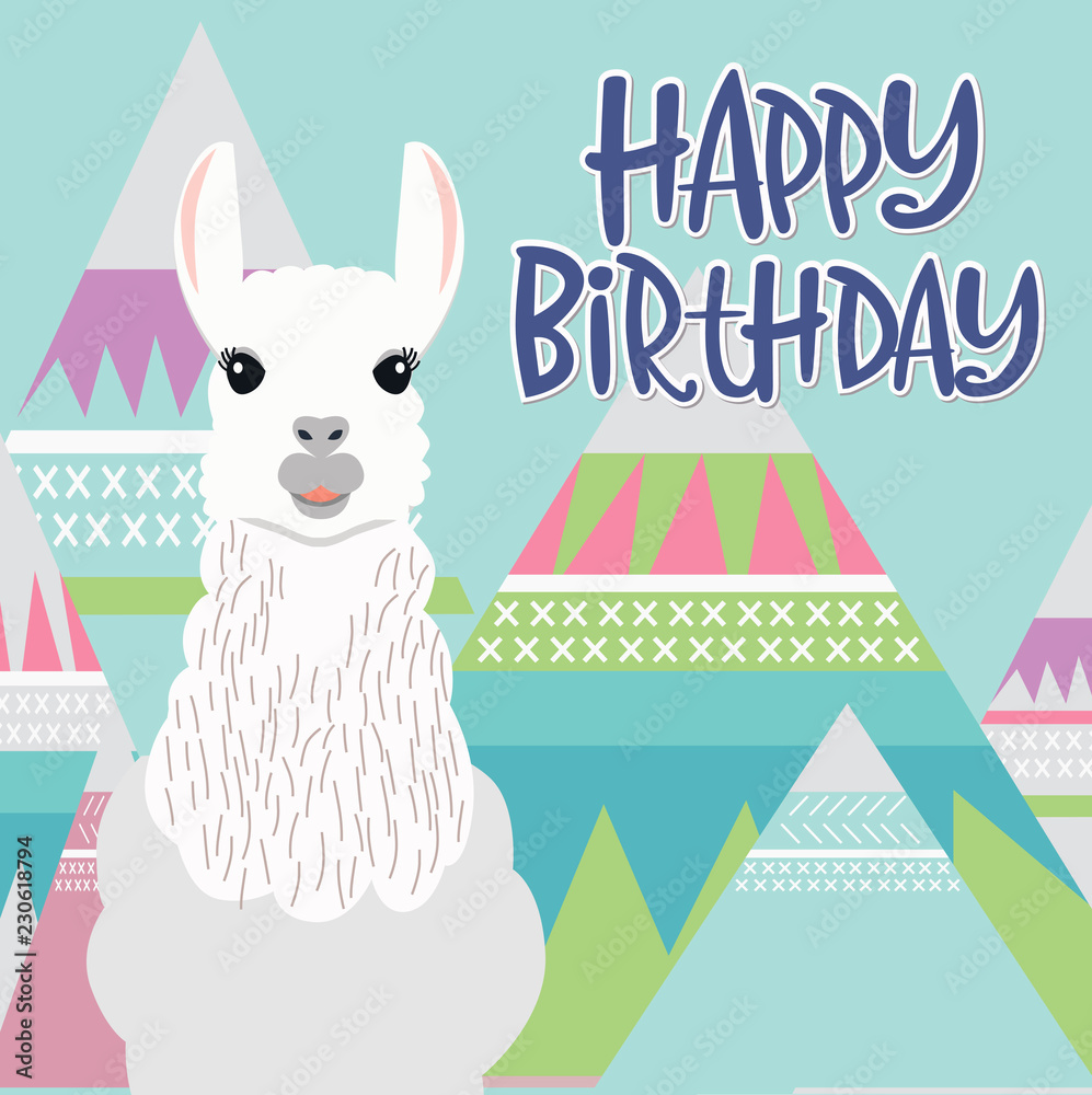 Happy Birthday Alpaca