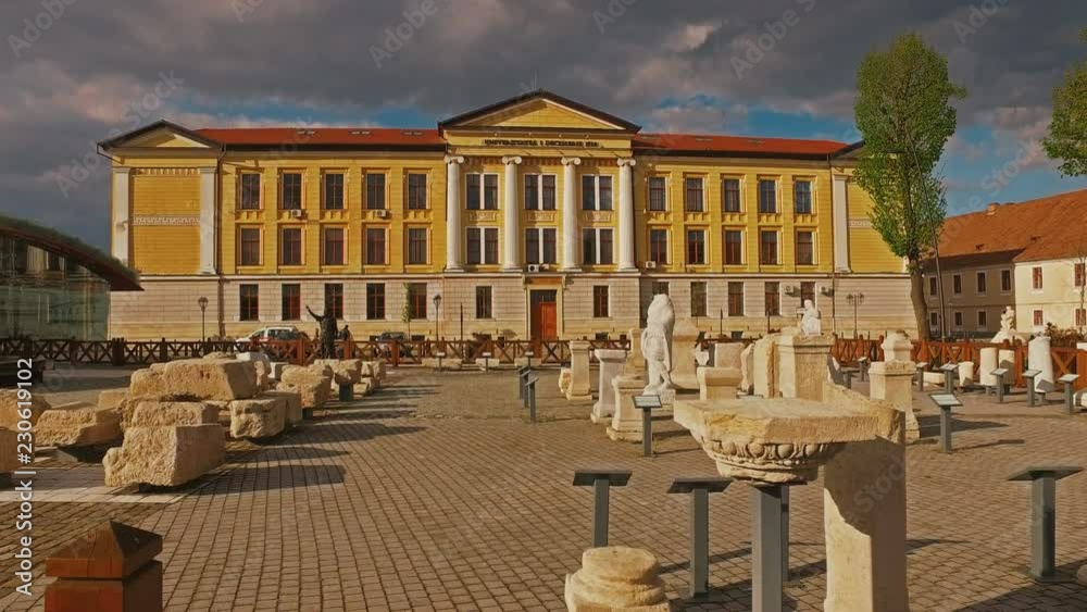 1 Decembrie 1918 University in Alba Iulia old town center, Transylvania ...