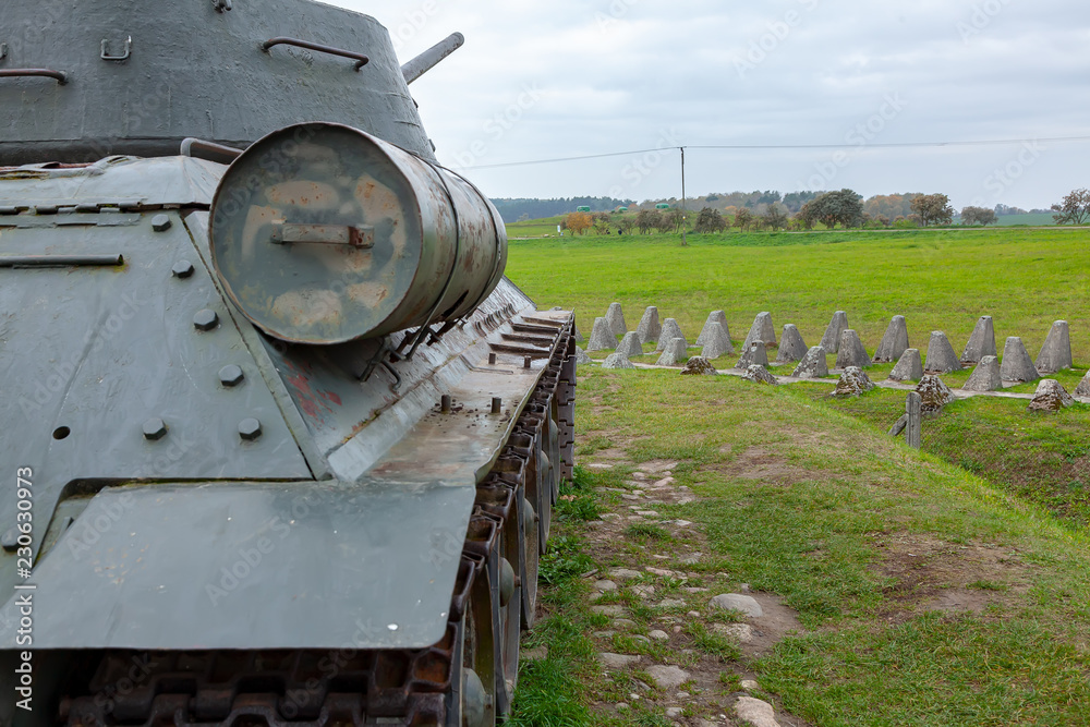 Polen Ostwall Panzersperren T34 Panzer Oder-Warthe-Bogen Liebenau ...