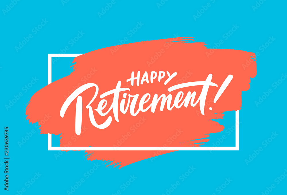 Happy retirement. Party invitation. Stock Vector | Adobe Stock