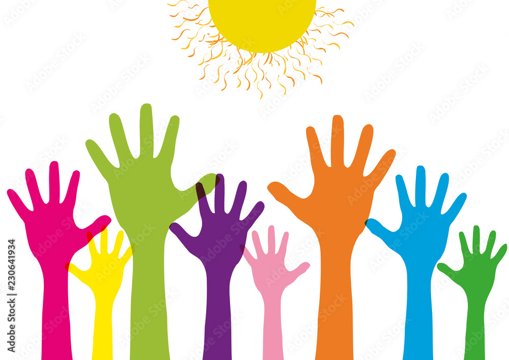 Helping Hands Border Clip Art