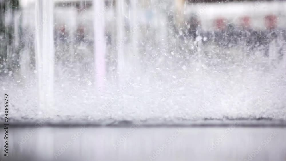 Water coming out of ground and splashing around Stock Video | Adobe Stock