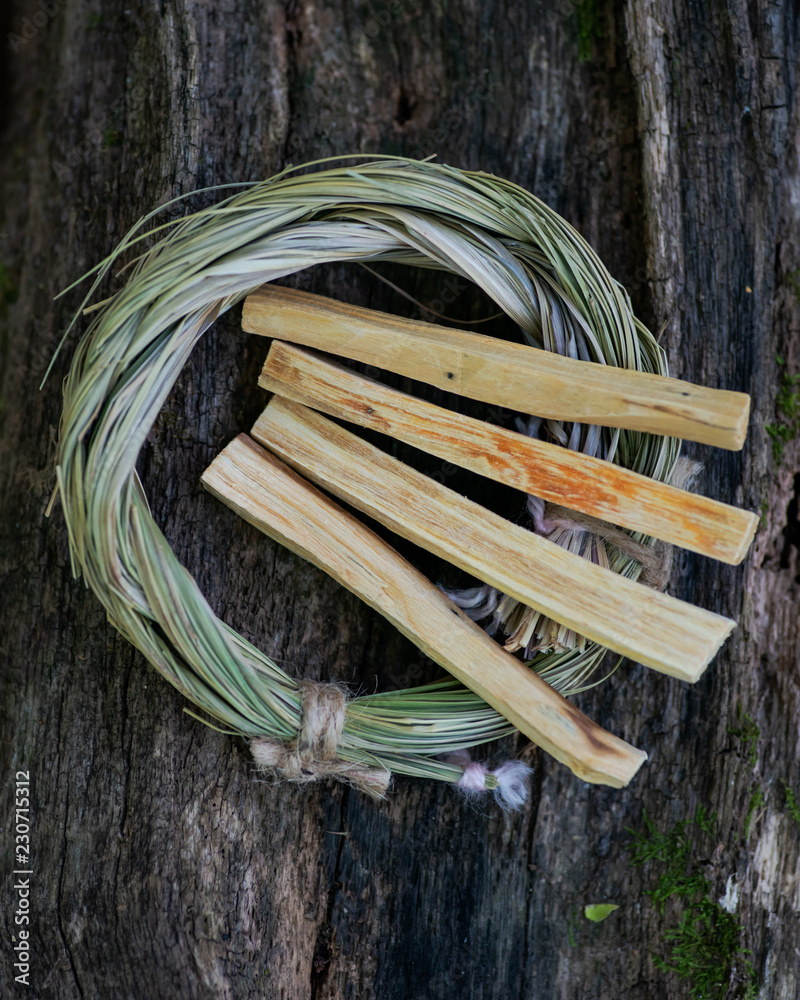 Peruvian Palo Santo holy wood incense sticks and Wildcrafted dried ...
