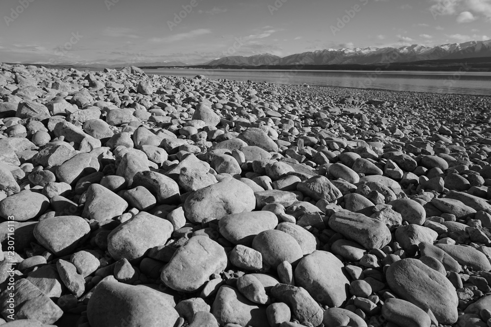 beach, stone, sea, pebble, rocks, stones, pebbles, rock, nature, sky ...