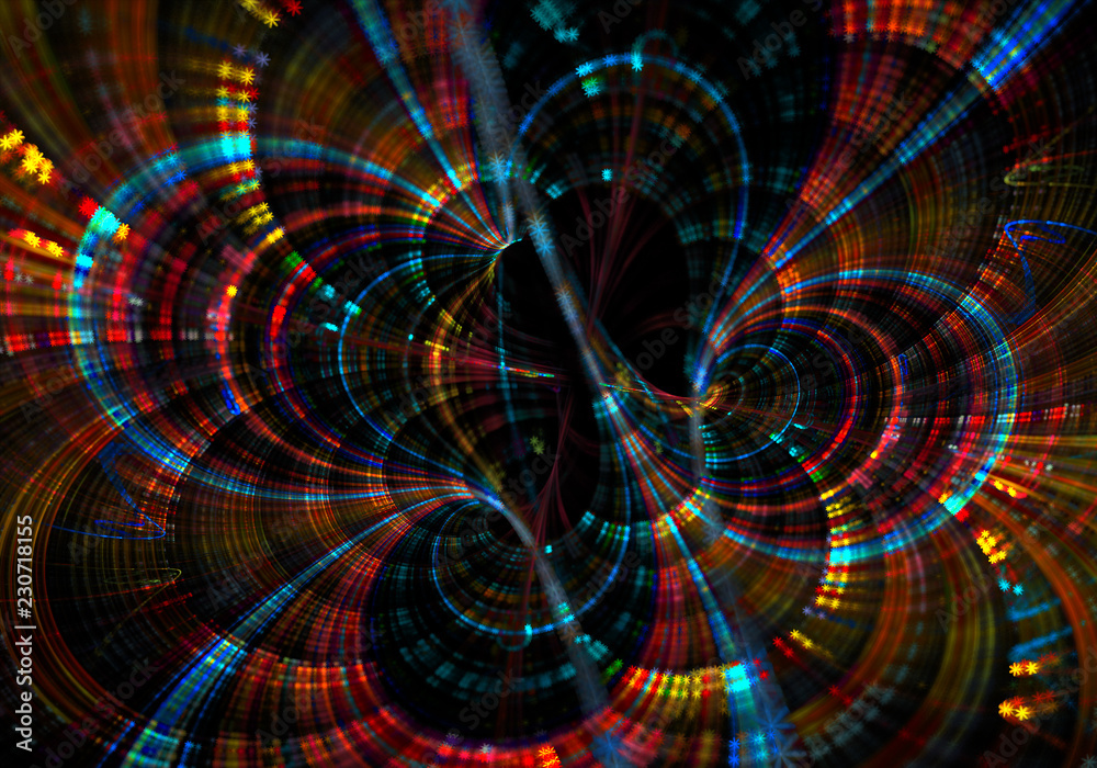 String Theory Multidimensional Physics Concept - Curvature Space and ...