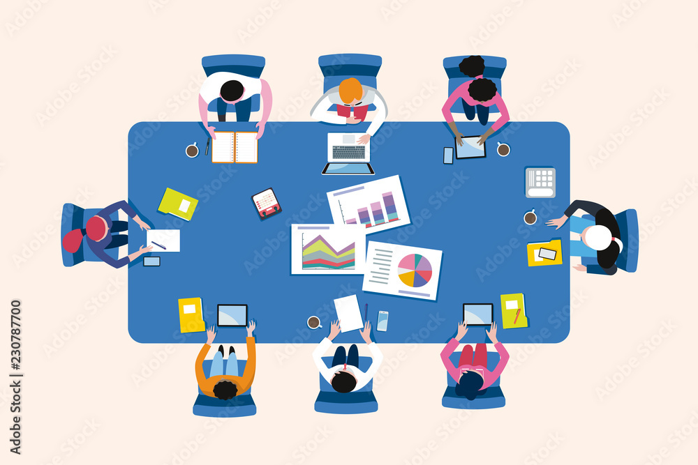 Conference Table Top View