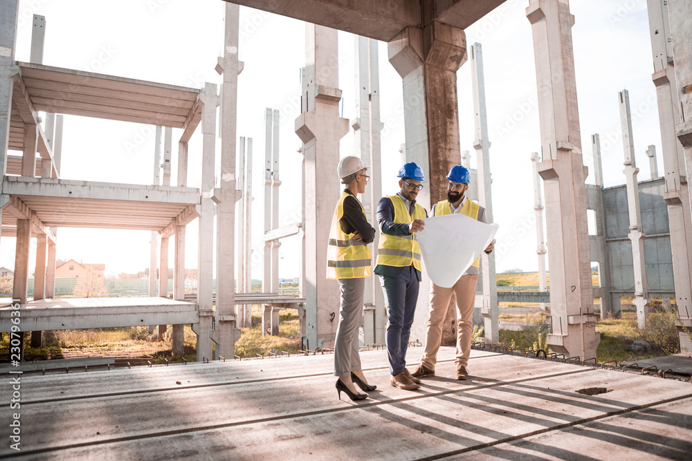 Two building engineers are thrilled with the new solutions of a young ...