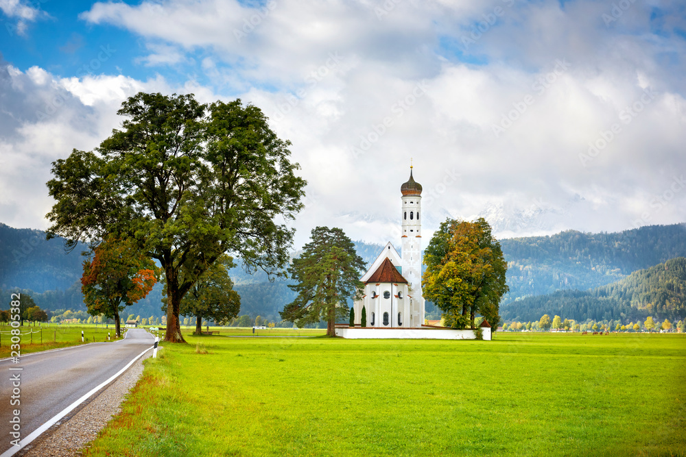Schwangau - Church of the pilgrimage of St. Coloman, Füssen, Germany ...