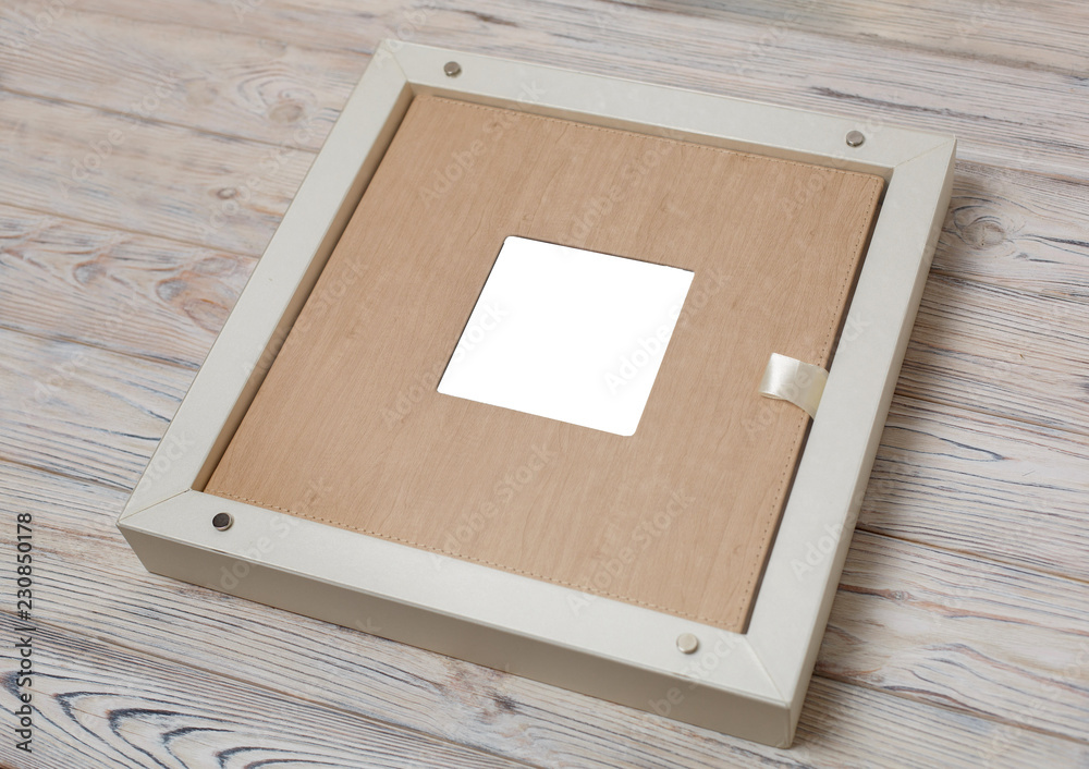stylish box for photobooks.. cardboard box for a photo album. Box for ...