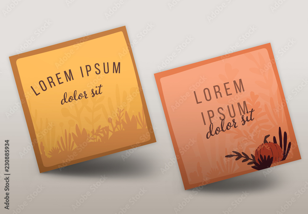 Square Social Media Post Layouts Stock Template | Adobe Stock