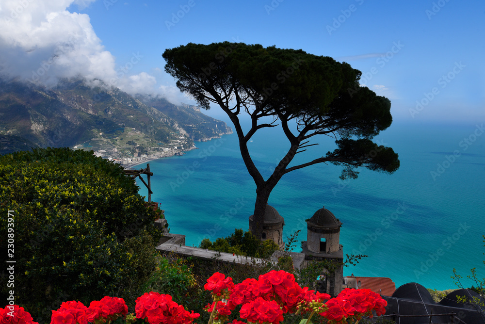 Ravello is high above the Amalfi Coast in Southern Italy with fantastic ...
