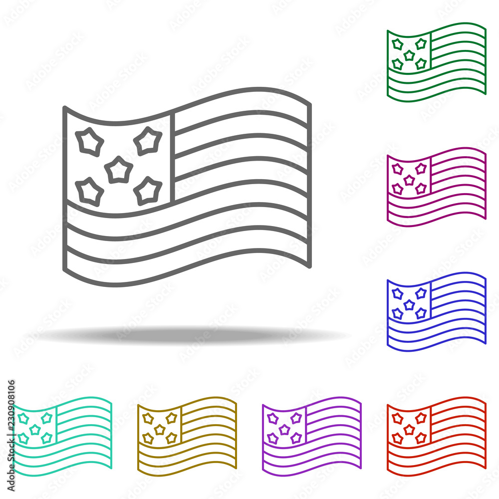 Usa Flag Icon Web