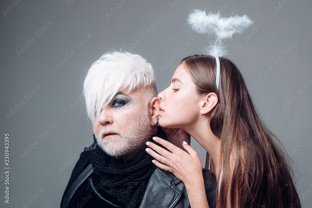Not Like Most People Couple In Love Lesbian Woman Kiss Transgender