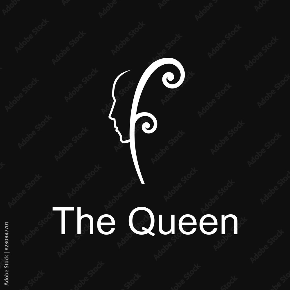 simple queen symbol. feminism symbol design. simple symbol Stock Vector ...