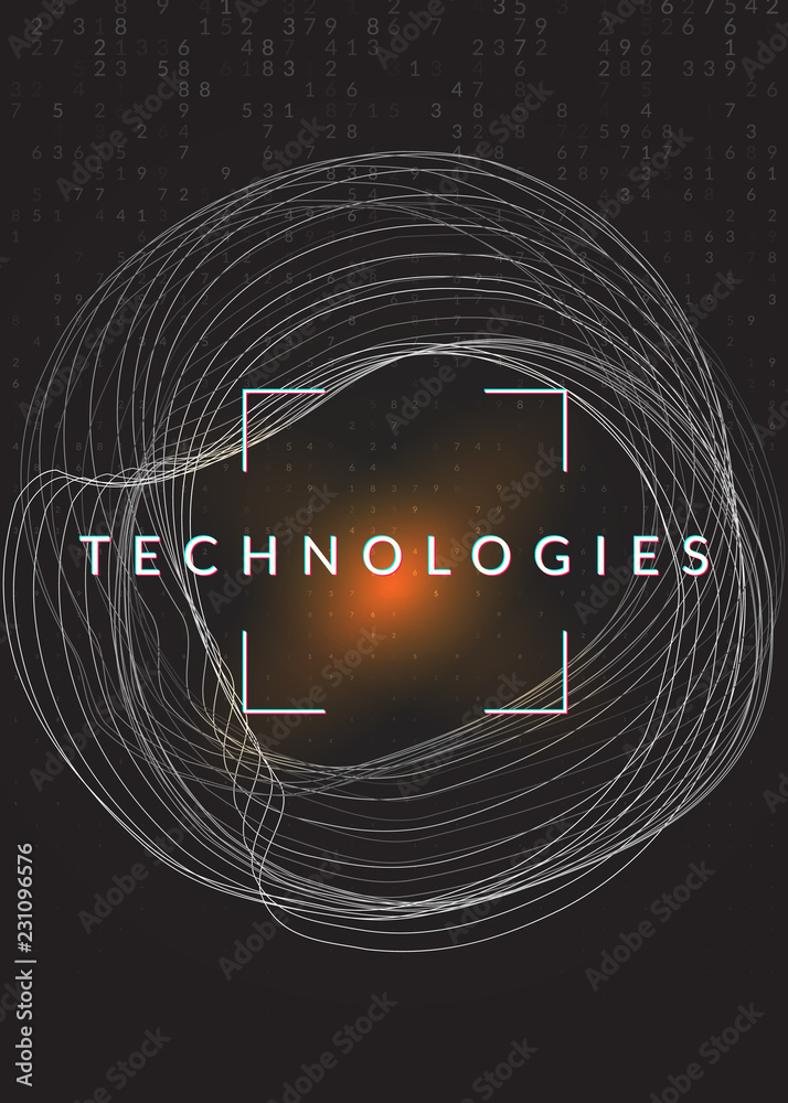 Artificial intelligence background. Technology for big data ...