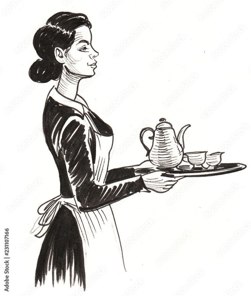 Tea Lady Clipart