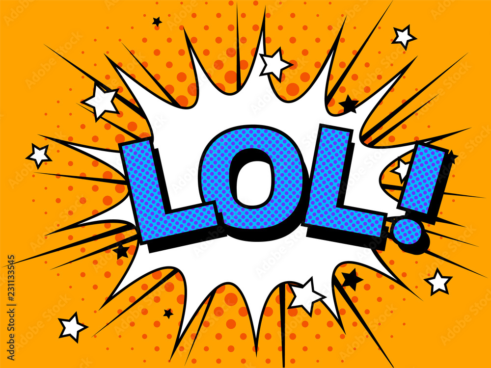 LOL Comic Vector cartoon illustration explosions. Comics Symbol Stock ...