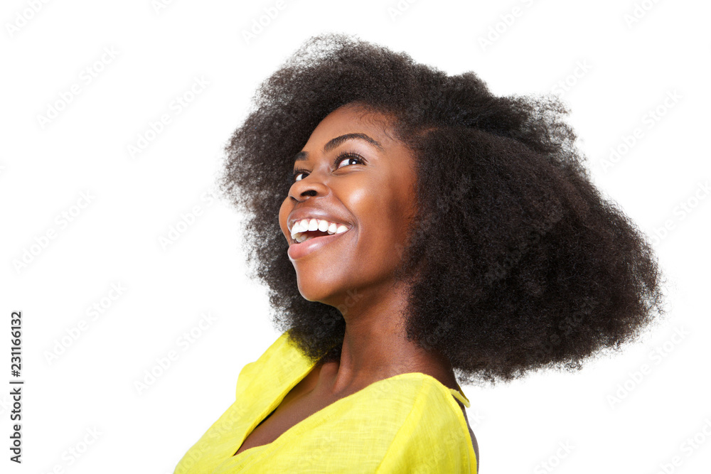 Woman Laughing Profile