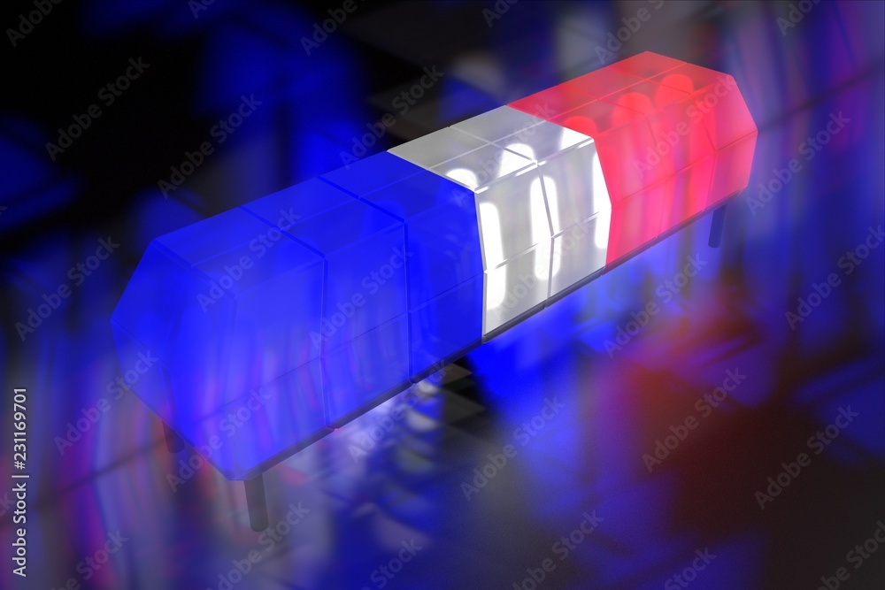 Blue and red police lights Stock Illustration | Adobe Stock