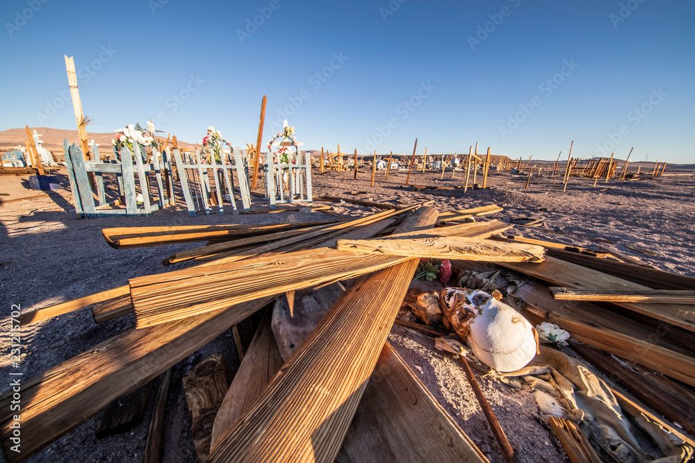 One dead body above the ground at an old abandoned saltpeter people ...