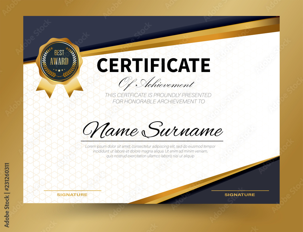 Certificate Template Size