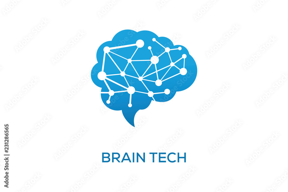 BRAIN TECH LOGO DESIGN Stock Vector | Adobe Stock