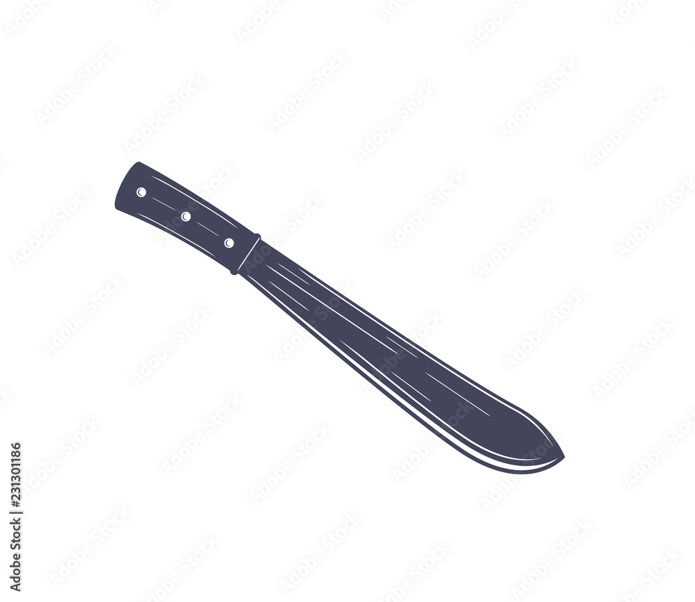 machete, vector illustration Stock Vector | Adobe Stock