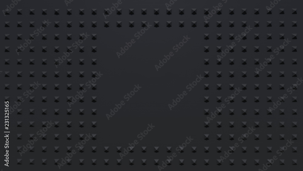 Black background with piramide pattern, 3d rendering Stock Illustration ...