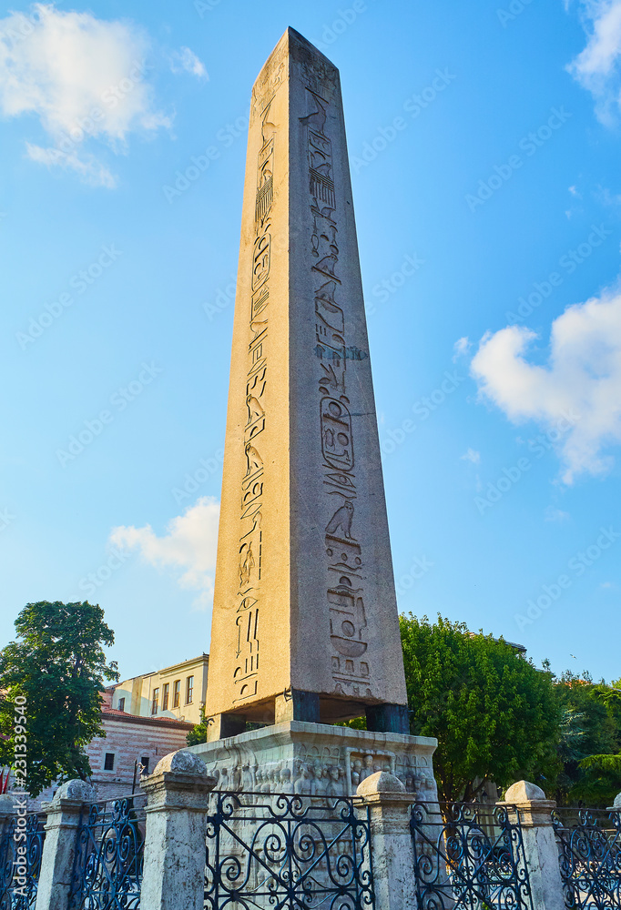 The Obelisk of Theodosius, an ancient Egyptian obelisk in the ...