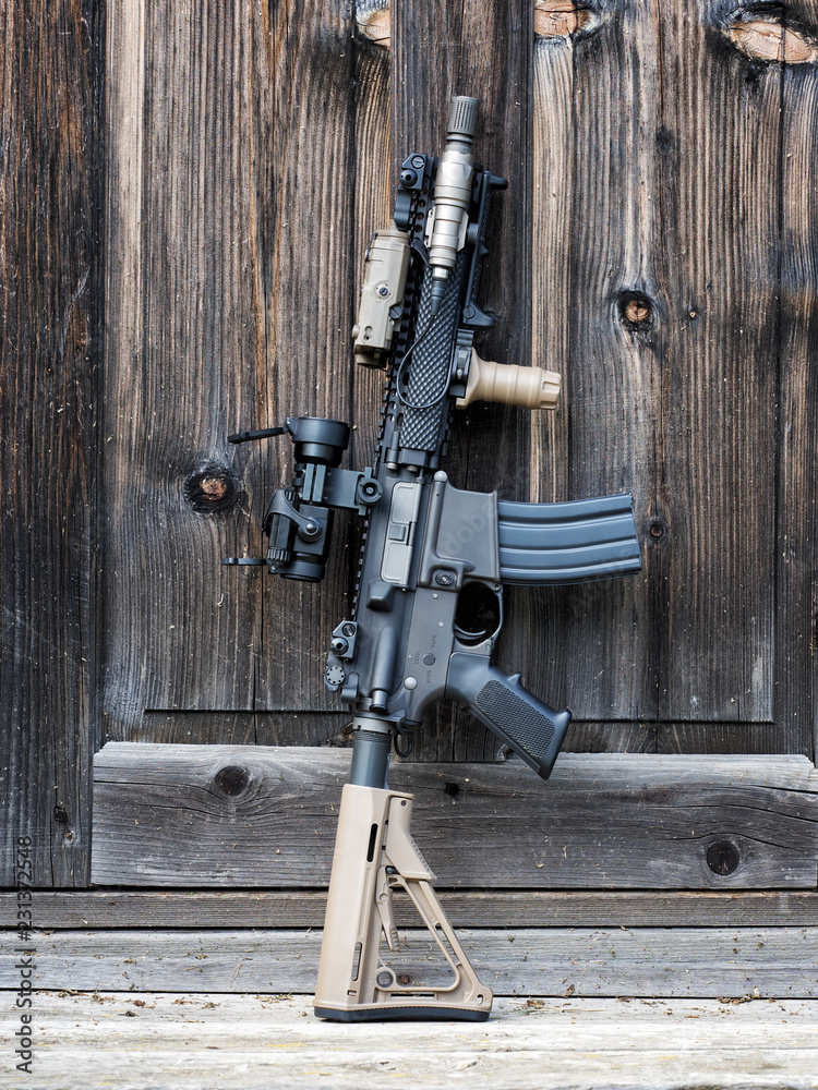 Tactical carbine Stock Photo | Adobe Stock