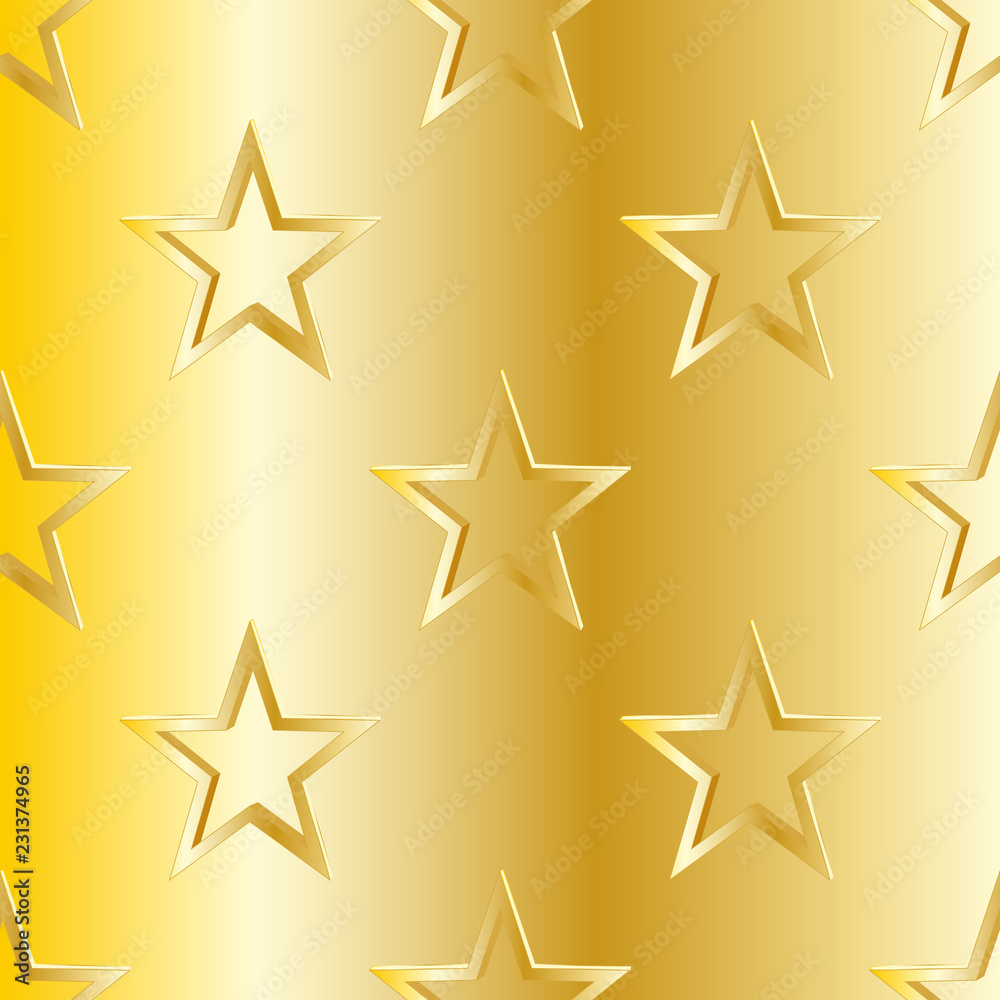 gold star 2d background Stock Vector | Adobe Stock