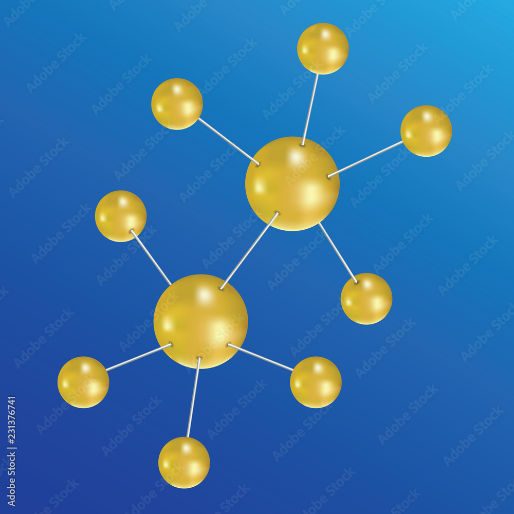 Gold Molecular Structure