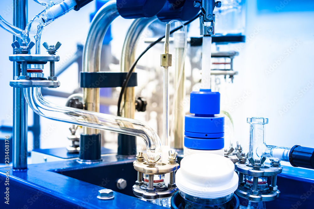 Production of drugs. Laboratory for the manufacture of drugs. The ...