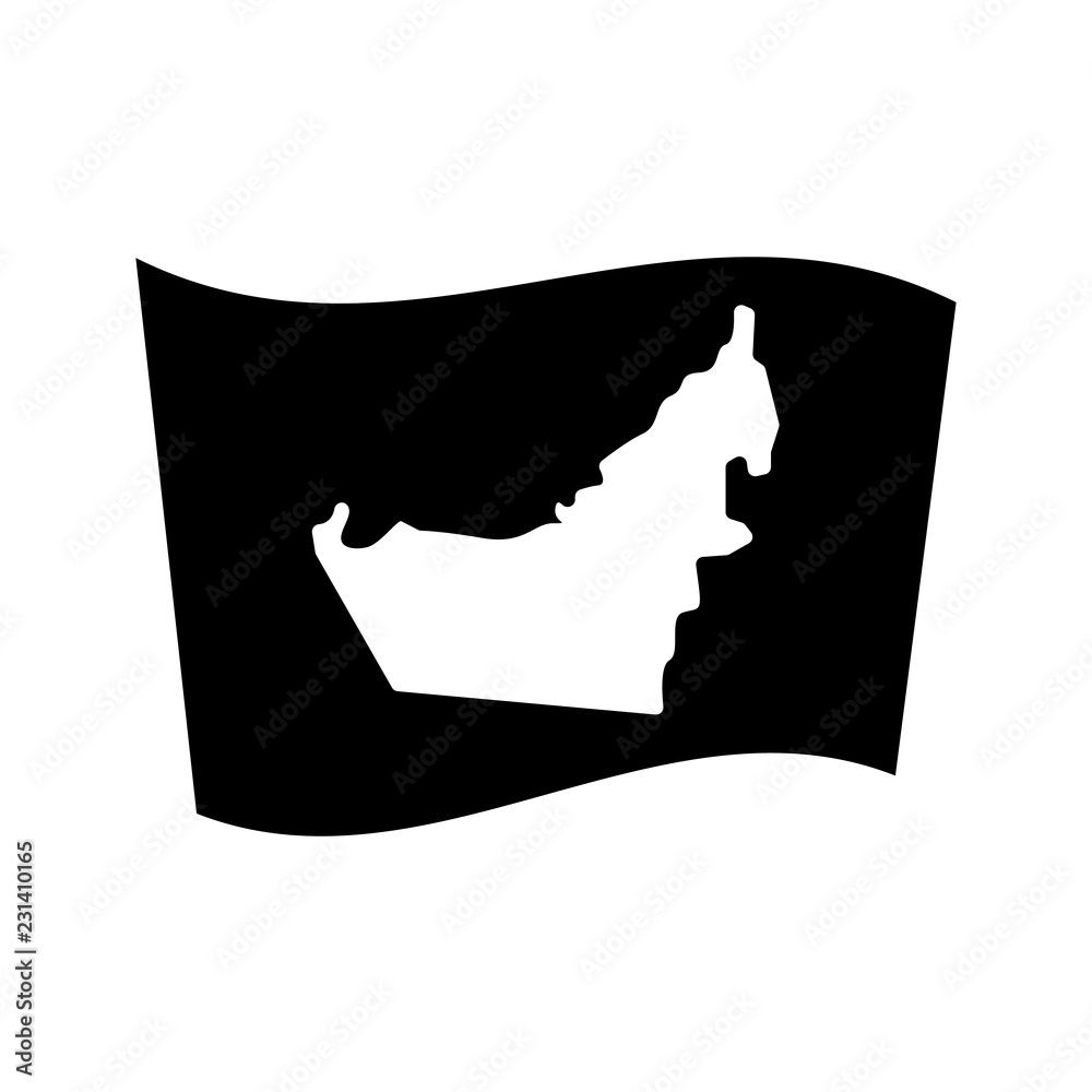 United Arab Emirates flag icon. Trendy United Arab Emirates flag logo ...