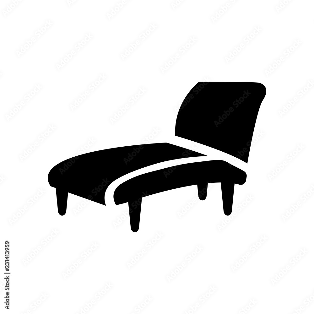 lounger icon. Trendy lounger logo concept on white background from ...