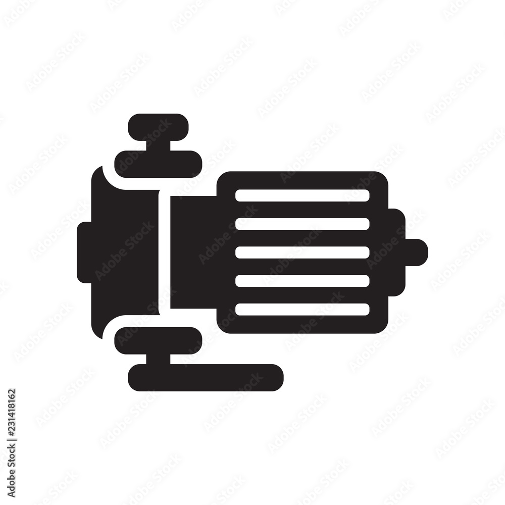 Pump icon. Trendy Pump logo concept on white background from Industry ...