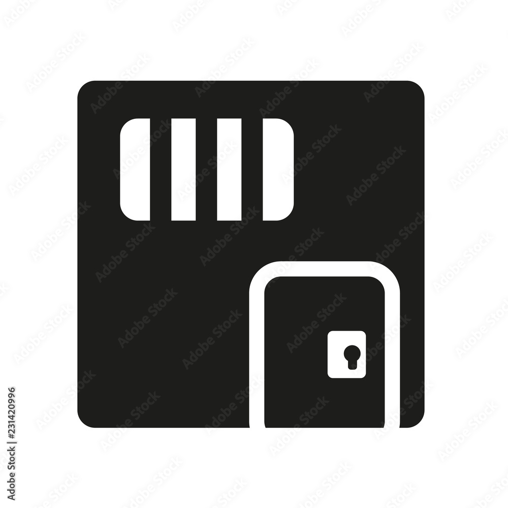 Prison icon. Trendy Prison logo concept on white background from law ...