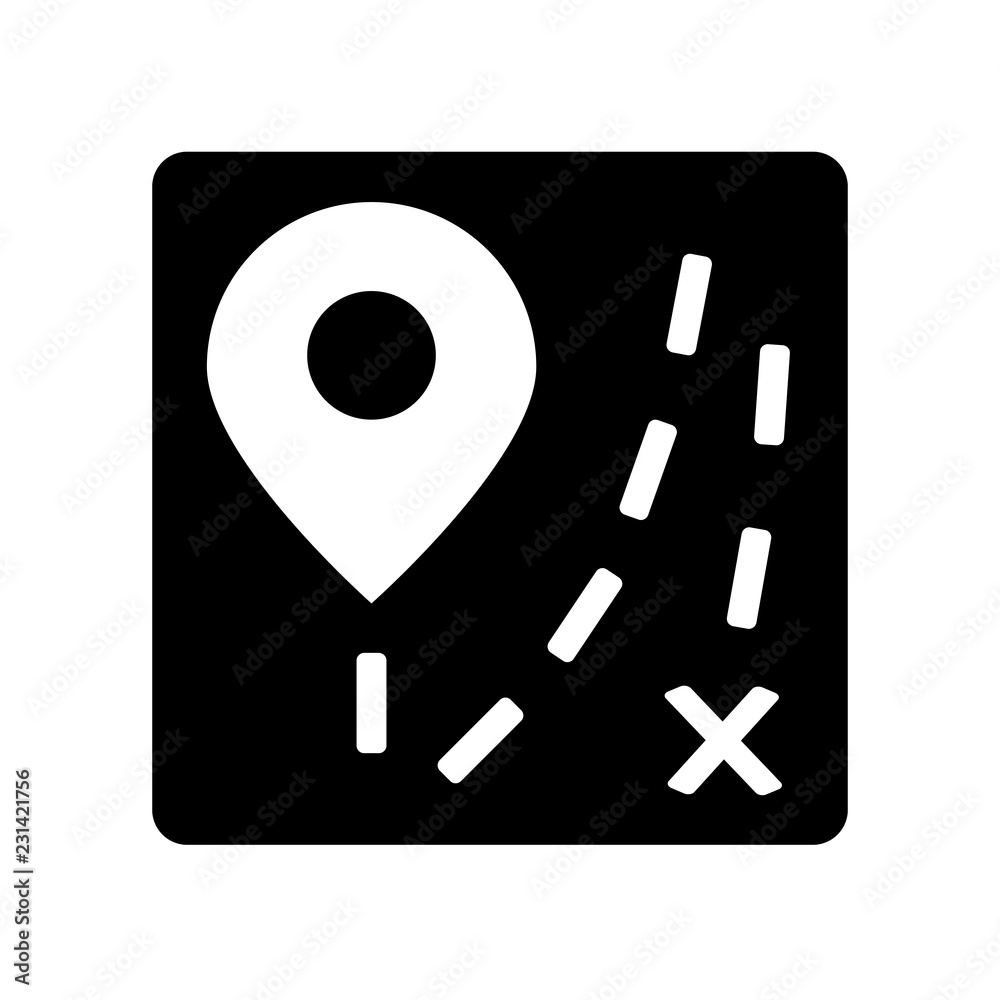 Map Direction icon. Trendy Map Direction logo concept on white ...