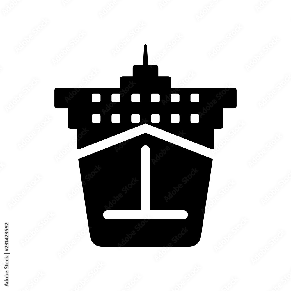 Cargo Ship Front View icon. Trendy Cargo Ship Front View logo concept ...