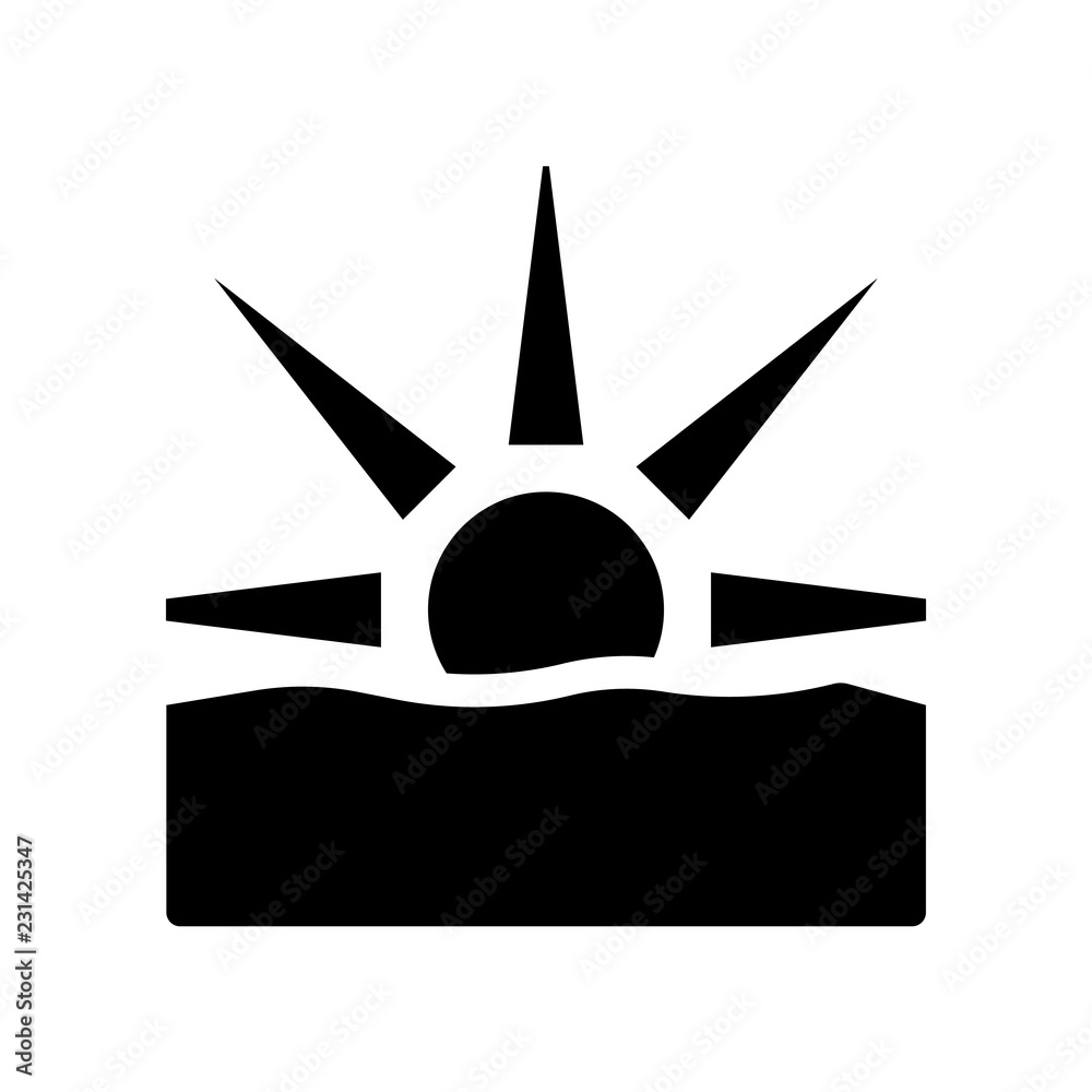 Fajr dawn Prayer icon. Trendy Fajr dawn Prayer logo concept on white ...