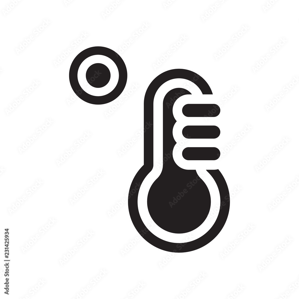 Vetor de Core temperature icon. Trendy Core temperature logo concept on ...