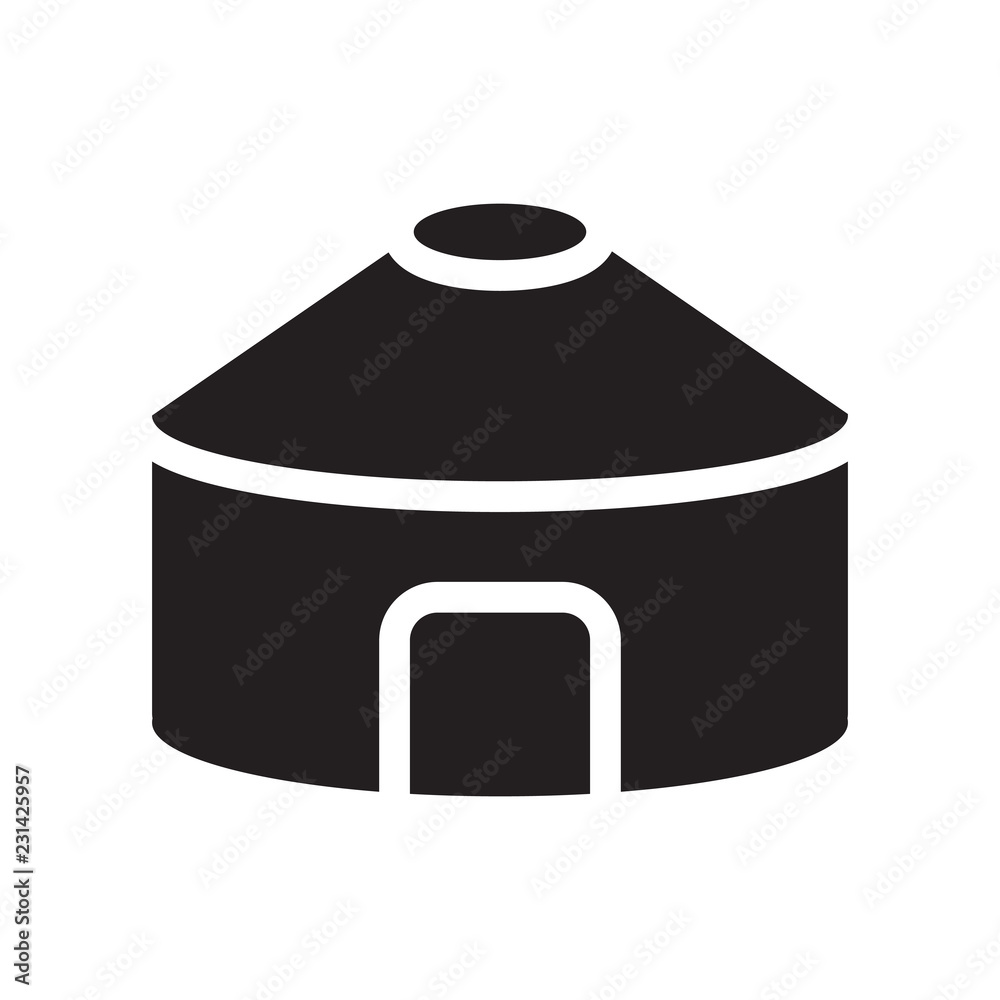 Yurt icon. Trendy Yurt logo concept on white background from sauna ...