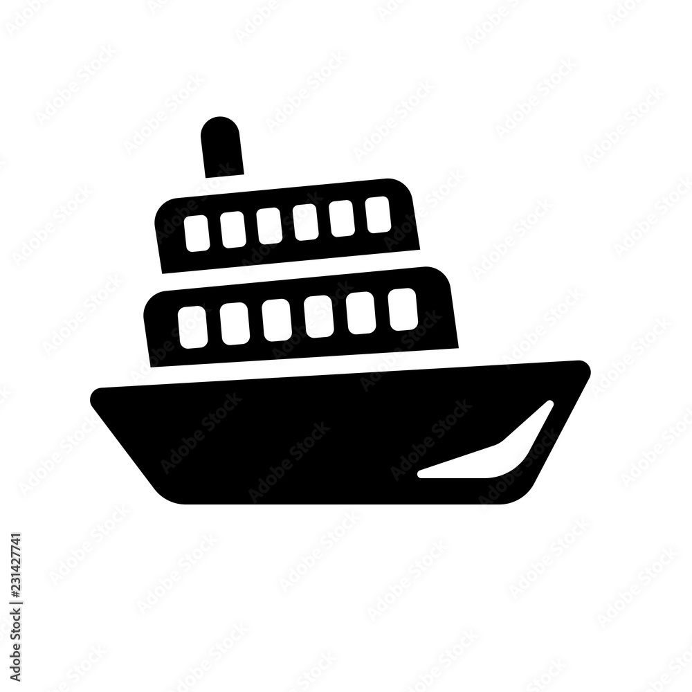 Ferry boat icon. Trendy Ferry boat logo concept on white background ...