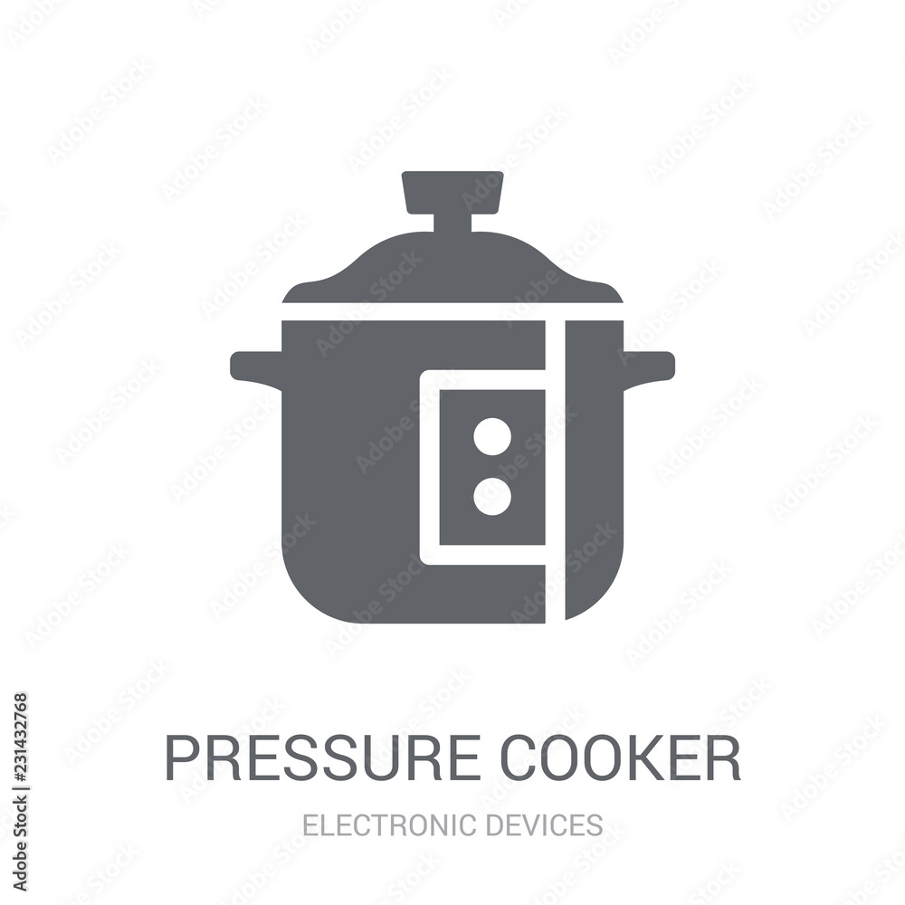 pressure cooker icon. Trendy pressure cooker logo concept on white ...
