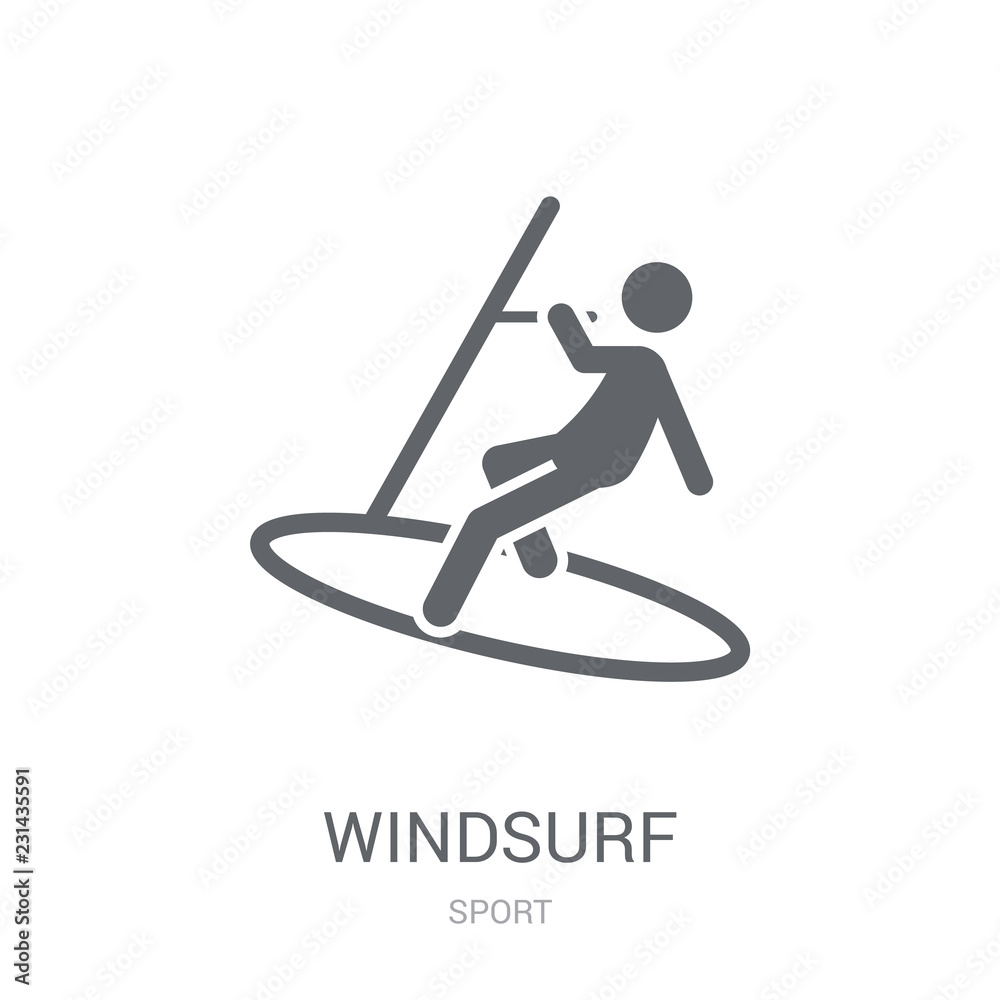 Windsurf icon. Trendy Windsurf logo concept on white background from ...