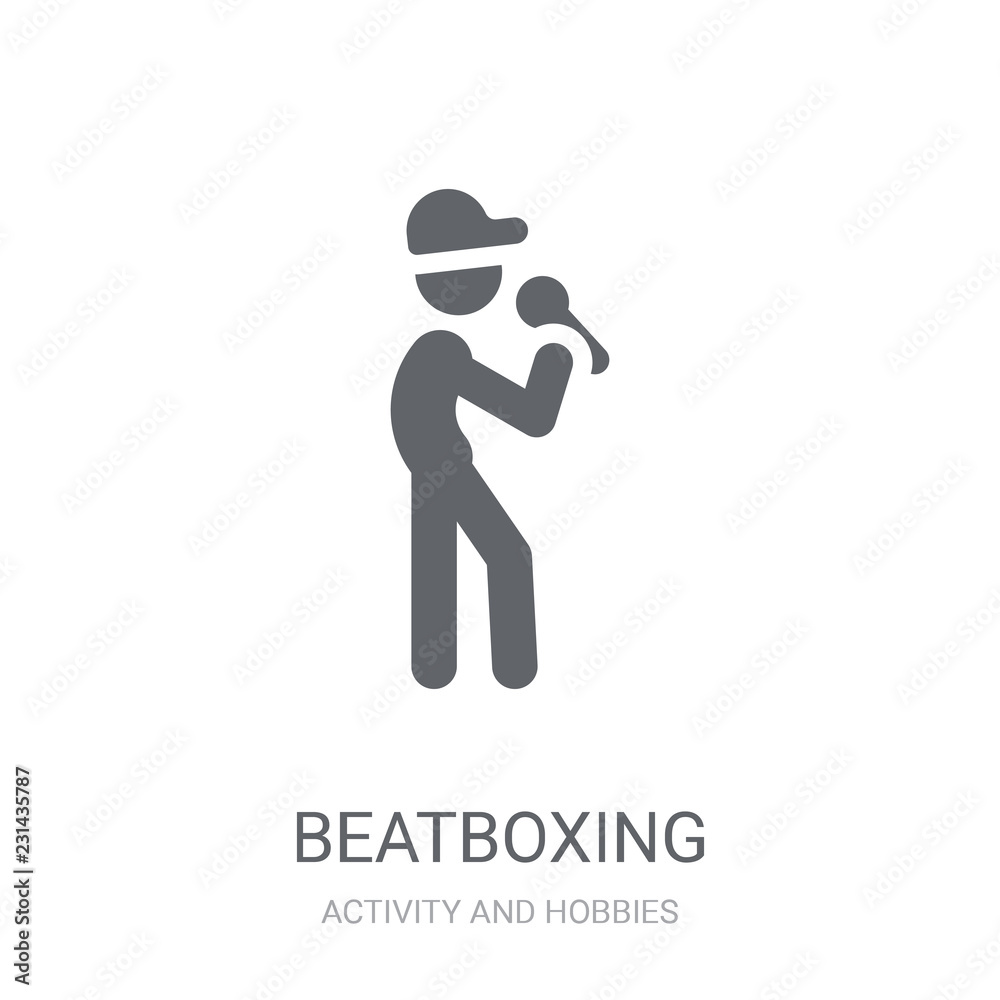 Beatboxing icon. Trendy Beatboxing logo concept on white background ...