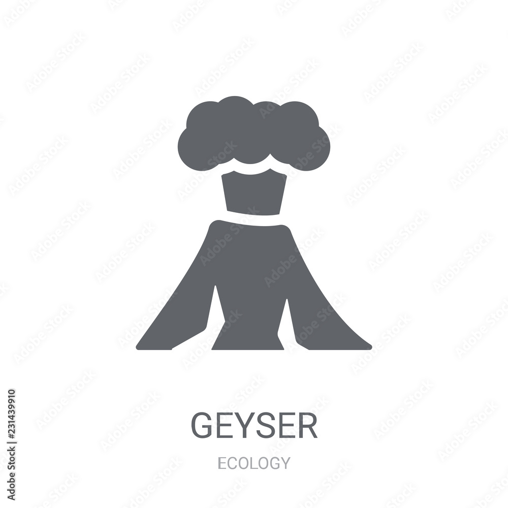 Geyser icon. Trendy Geyser logo concept on white background from ...