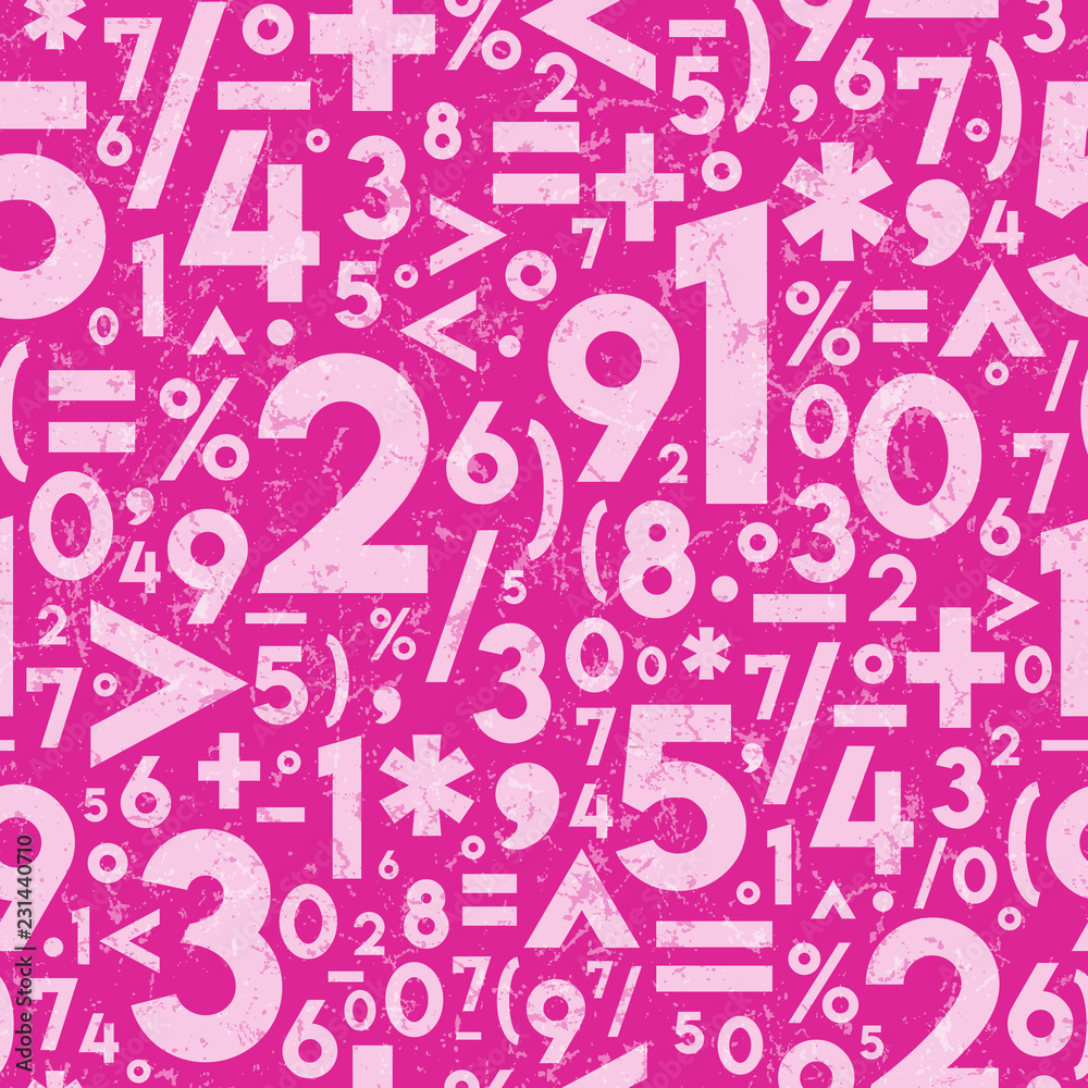 Pink Number 1 Vector