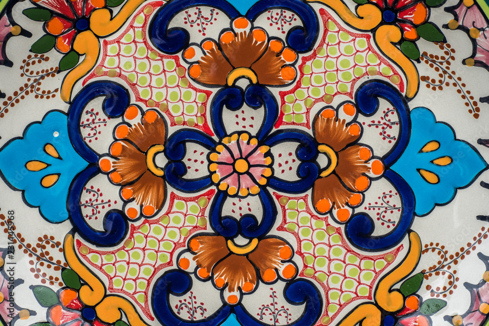 mexican designs talavera poblana colorful backgrounds with graphics of ...